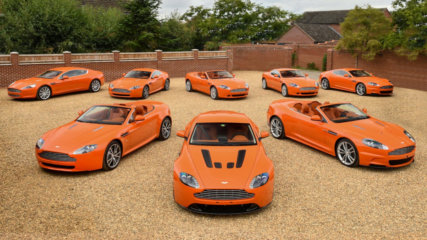 Orange Aston Martin Collection Is This Fall's Zesty Auction Hit