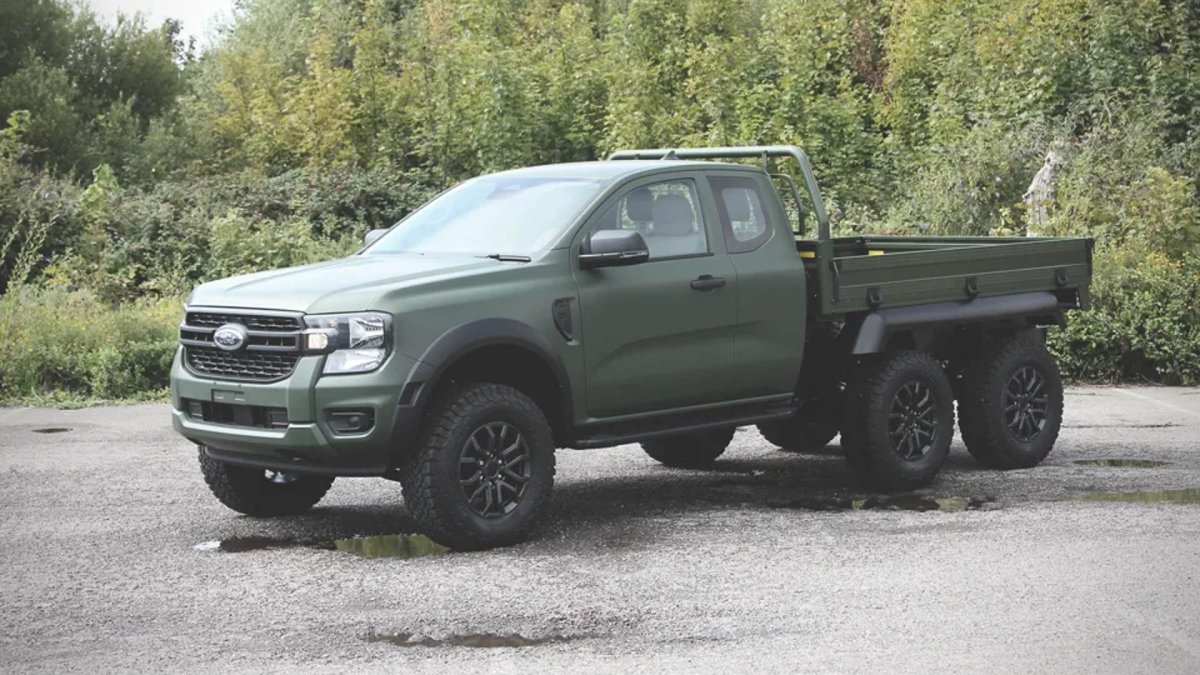 Ford Ranger Hex Is a 6x6 Hybrid Bolt-on Kit With a Four-Ton Payload