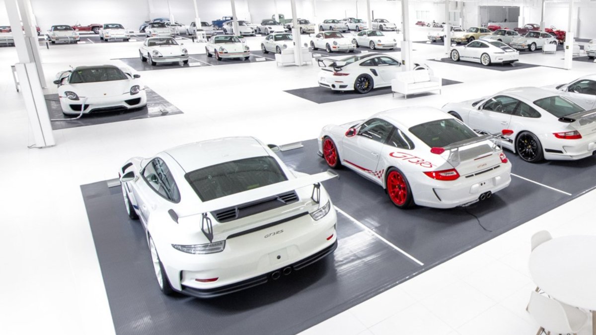 All-White Porsche Collection Stashed in Secret Location Is Headed to ...
