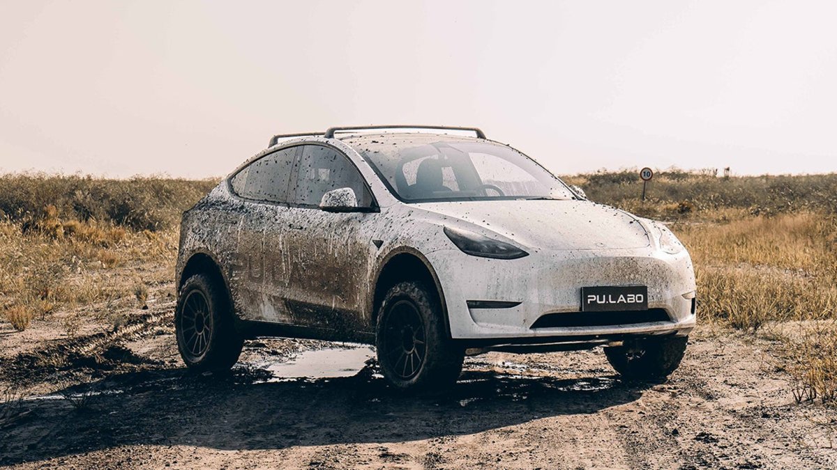 Tesla Model Y gets off road treatment with $15k Lift kit | Tesla Motors ...