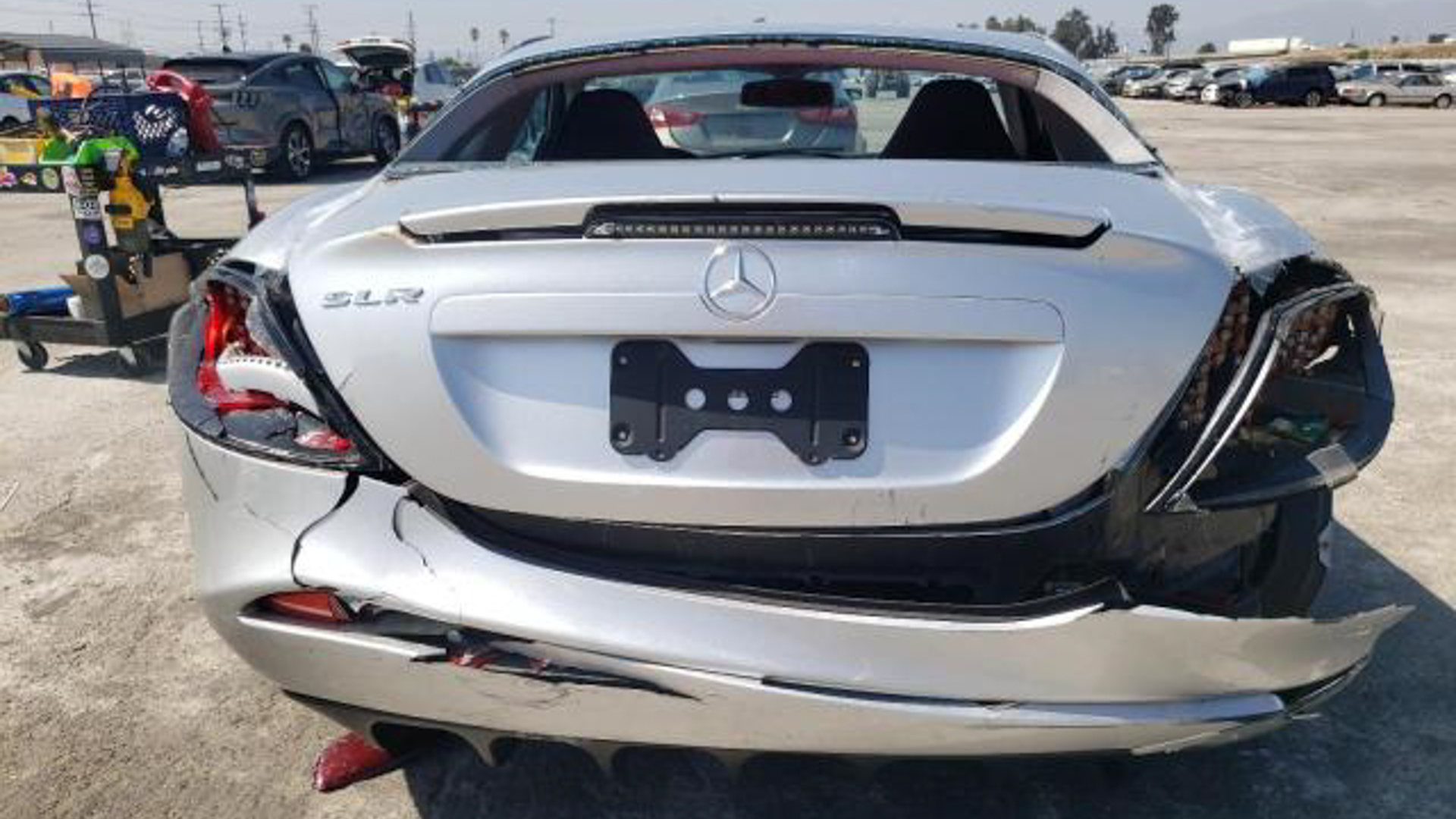 Mercedes SLR McLaren Bidding at Over $185,000 Even After Crash