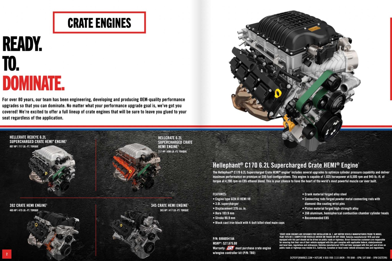 New Dodge Crate Engines Include 1,025-HP Demon 170 V8 for $27,695