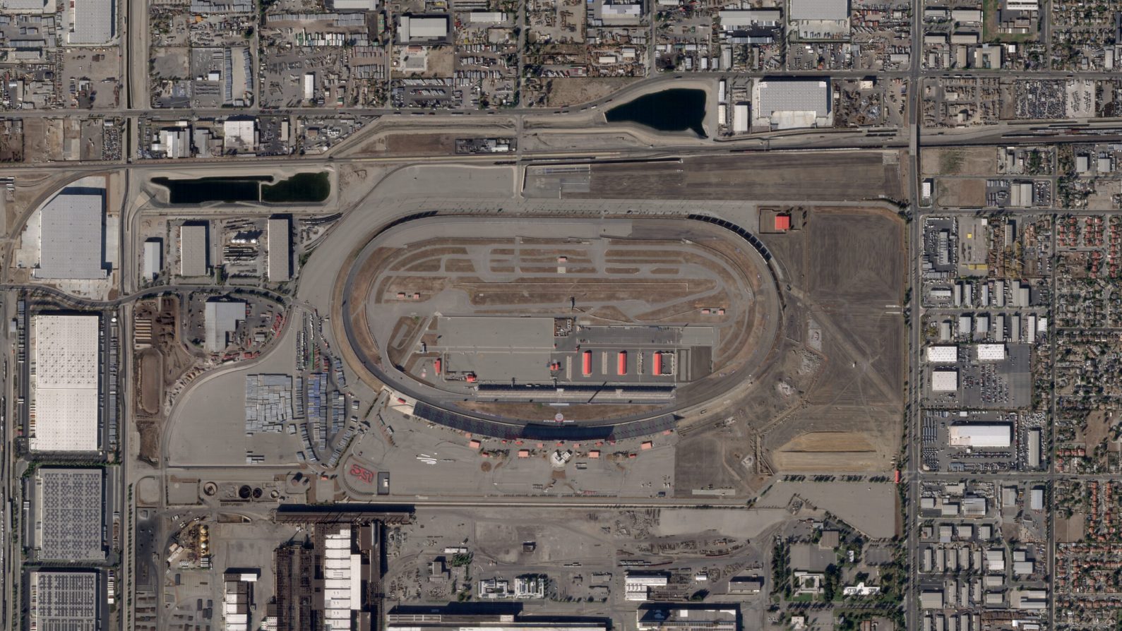 See the Ruins of NASCAR's Auto Club Speedway From Space