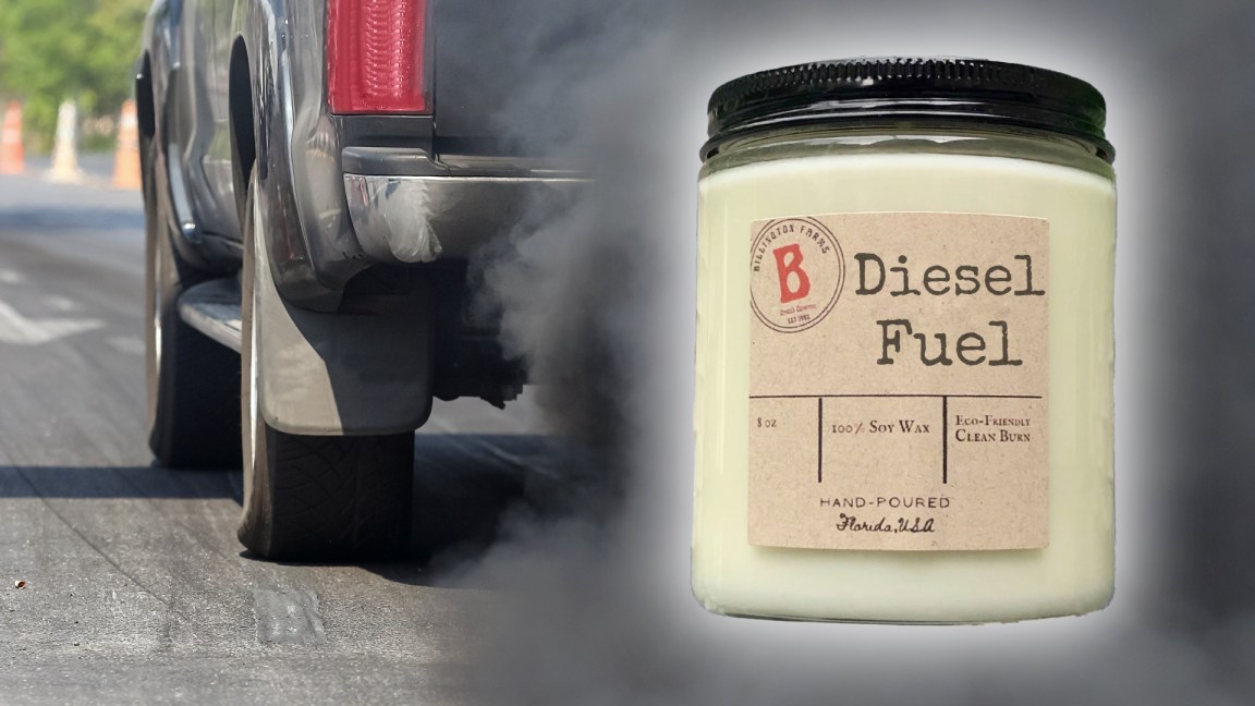 Rich-Burning Scented Candles Smell Like Gasoline, Diesel, Leaded Fuel ...