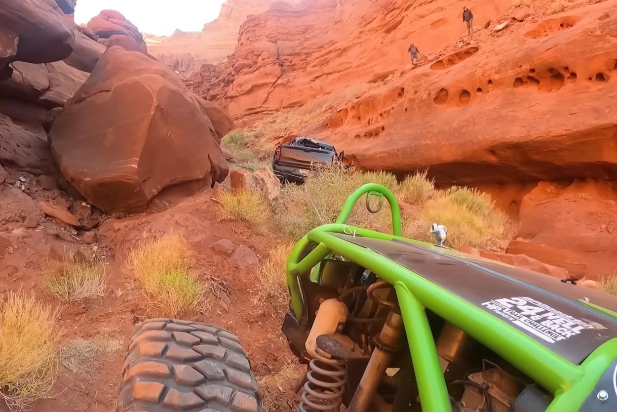 Recovering Destroyed Ram TRX That Fell Off Moab Cliff Took Creativity