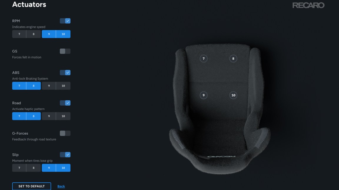 Recaro’s New Sim Racing Seat Turns Sound Into Vibration With Haptic ...