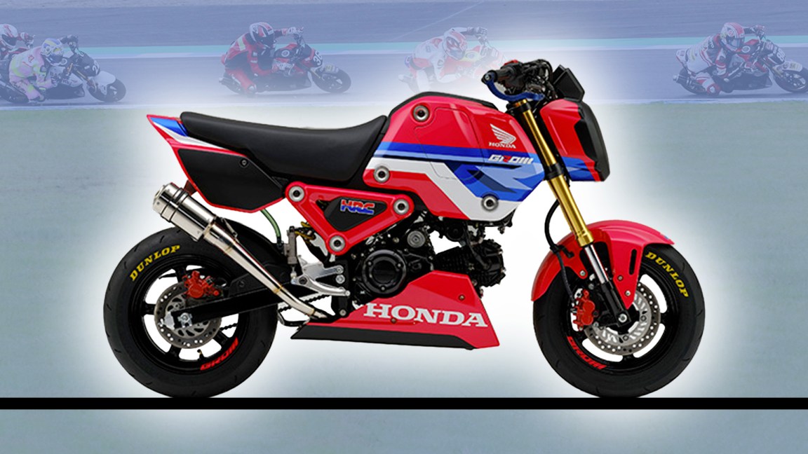 The Honda Grom HRC Race Bike Looks Hardcore and Cute