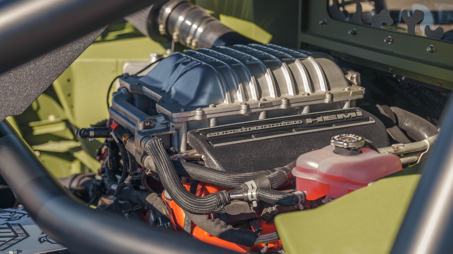 For Sale: Hellcat V8-Powered 6X6 Humvee Has 717 HP and an Aircraft Rear ...