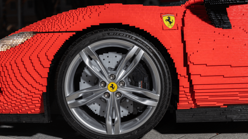 Full-Scale Ferrari 296 GTS Lego Model Weighs Nearly Two Tons and Took ...
