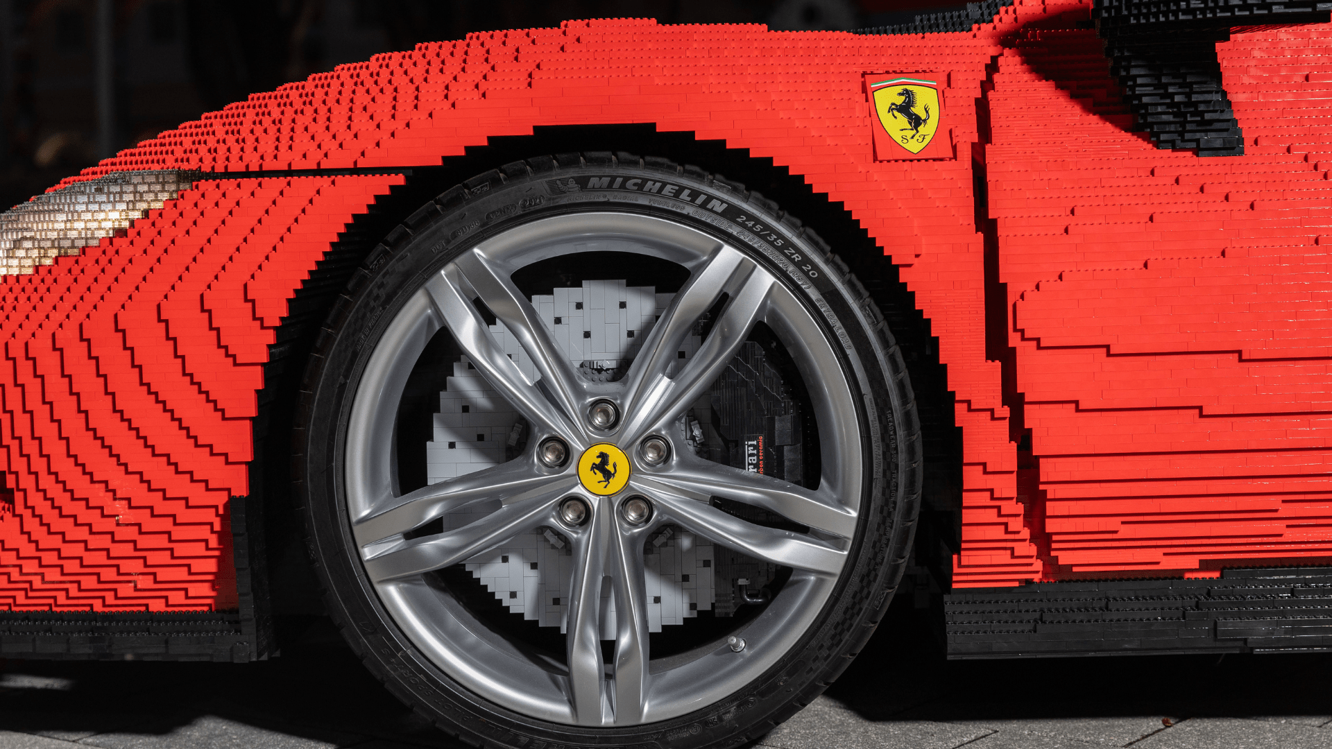 Full-Scale Ferrari 296 GTS Lego Model Weighs Nearly Two Tons and Took ...