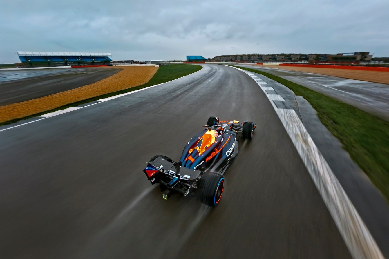 Watch the World's Fastest Camera Drone Chase an F1 Car at 200 MPH