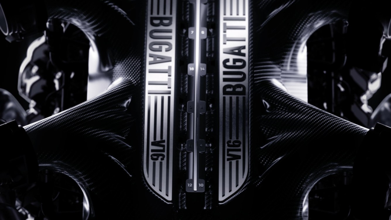 1,800 HP, No Turbos: Bugatti's New Hybrid V16 Engine