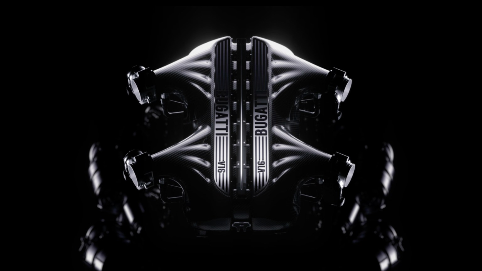 1,800 HP, No Turbos: Bugatti's New Hybrid V16 Engine