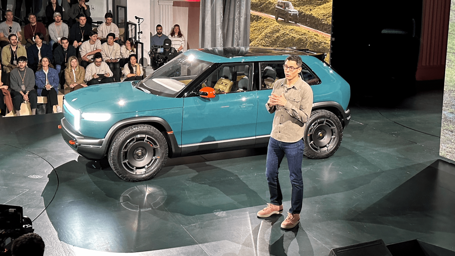 Rivian R3's Retro Hatch Was Inspired by Group B Rally Legends