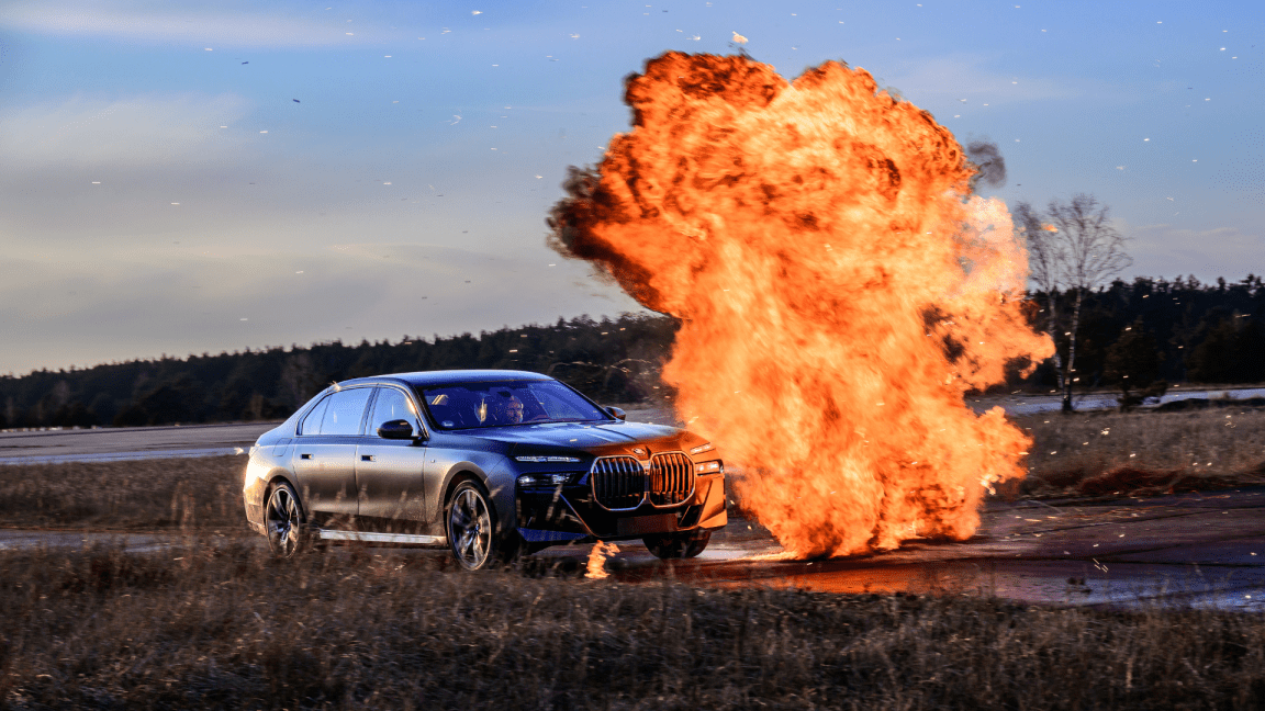 Check Out BMW's Explosive Training Camp for Armored Vehicle Drivers