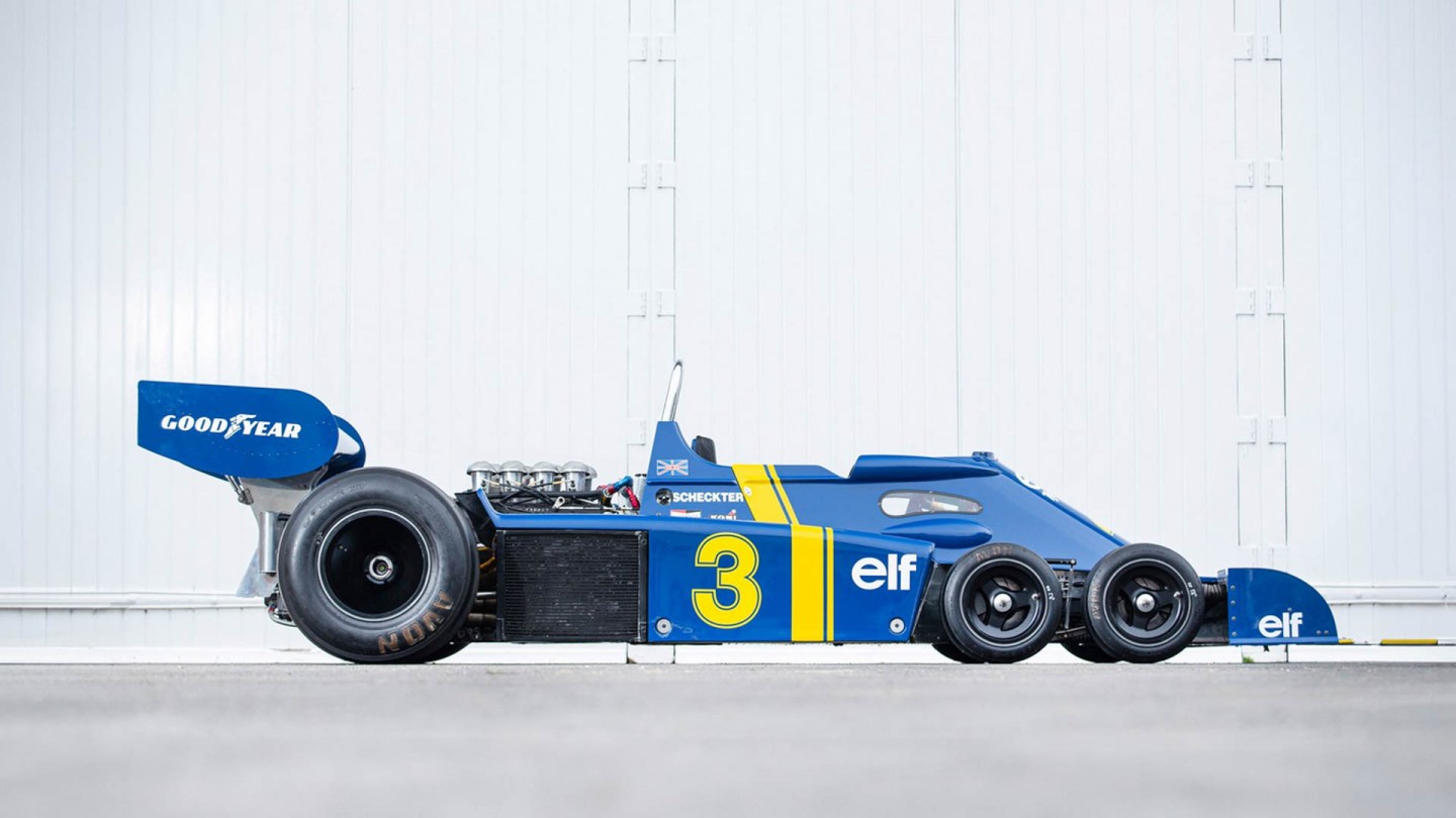 One of Tyrrell's Iconic P34 Six-Wheeled F1 Cars Is Being Auctioned