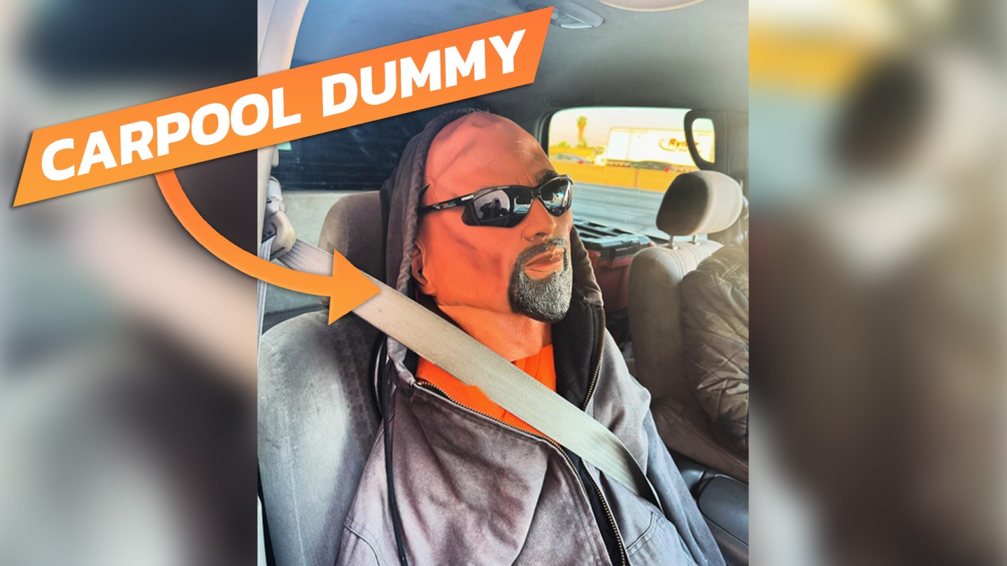 This Carpool Passenger Dummy Was Good Enough to Fool the Cops Until it ...