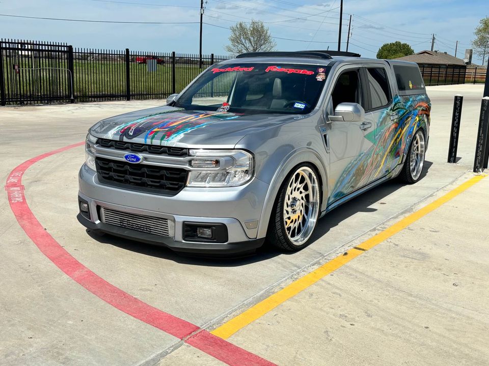That Slammed and Modded Ford Maverick With the Tribal Tats Is Up for Sale