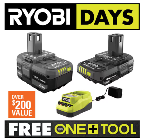 Ryobi Days Deals are Back At Home Depot This Memorial Day