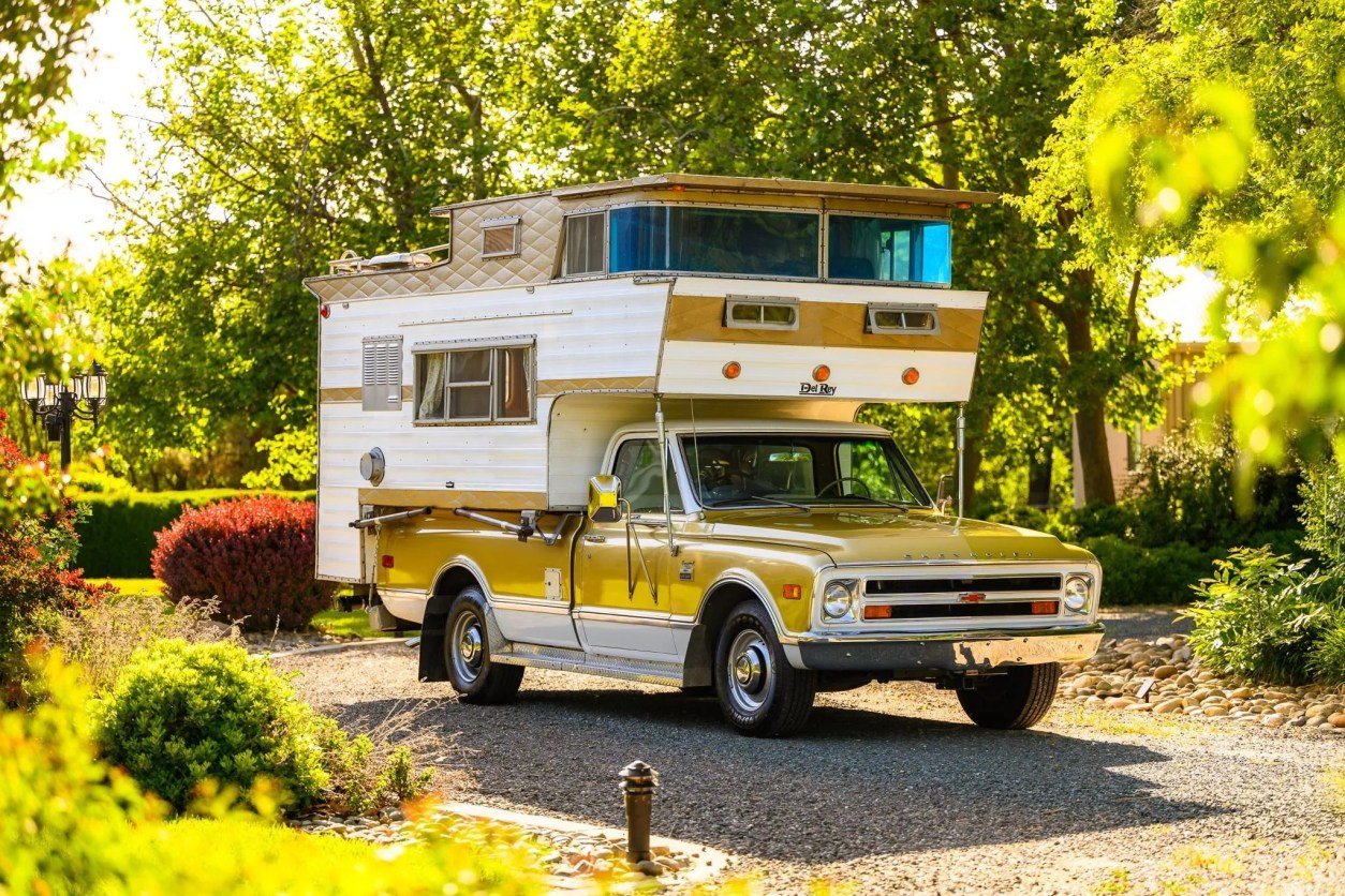 This 1968 Chevy C20 ‘Sky Lounge’ Camper For Sale Is the Only Way to ...