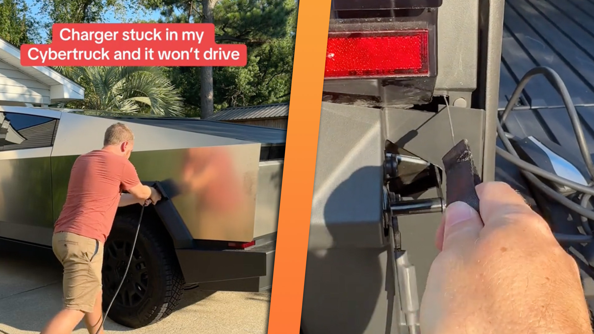 The Tesla Cybertruck’s Fail Safe for a Stuck Charge Cable Can Actually ...