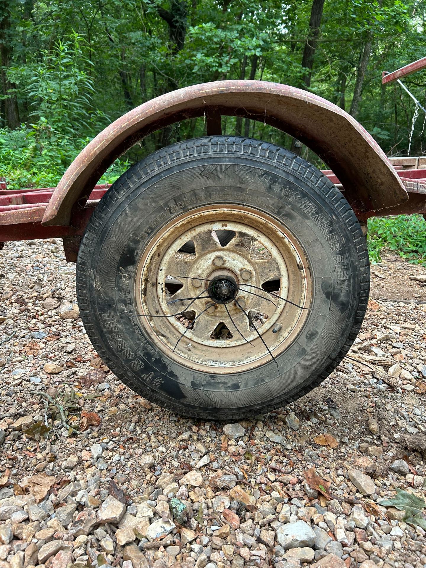 A Wheel Fell Off My Trailer So I Limped It Home With Zip Ties and a T-Shirt