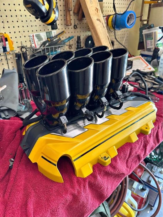 C8 Chevy Corvette Owners Love Fake Velocity Stack Engine Covers, Apparently