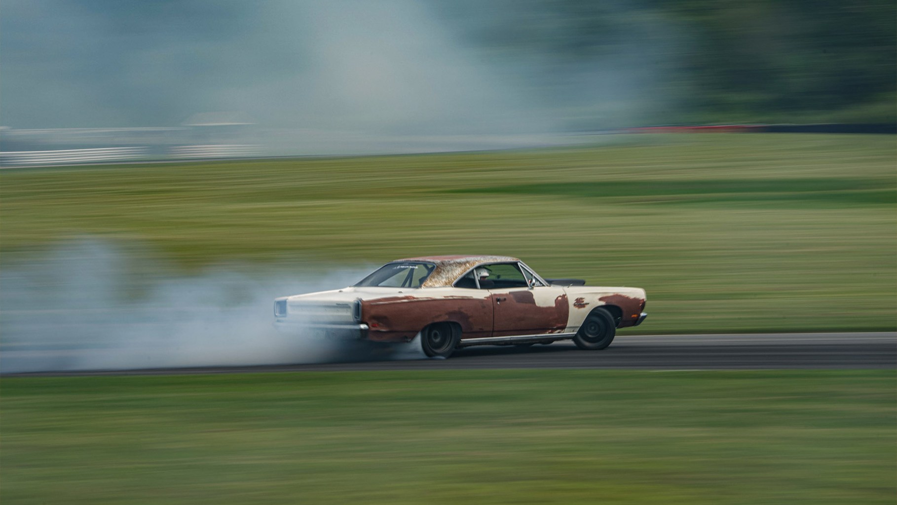 There's an Insane 1969 Plymouth Satellite Drift Car Stalking the East Coast