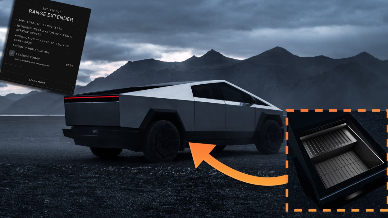 The Cybertruck's Range Extender Costs $16,000 and Takes Up a Third of ...