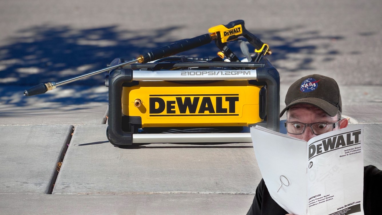 DeWalt 2100psi Electric Pressure Washer Review: RTFM