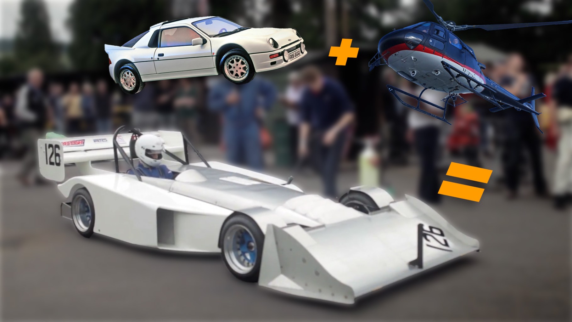 Ford RS200-Engined Hill Climber Uses Helicopter Turbine Engine for a Turbo