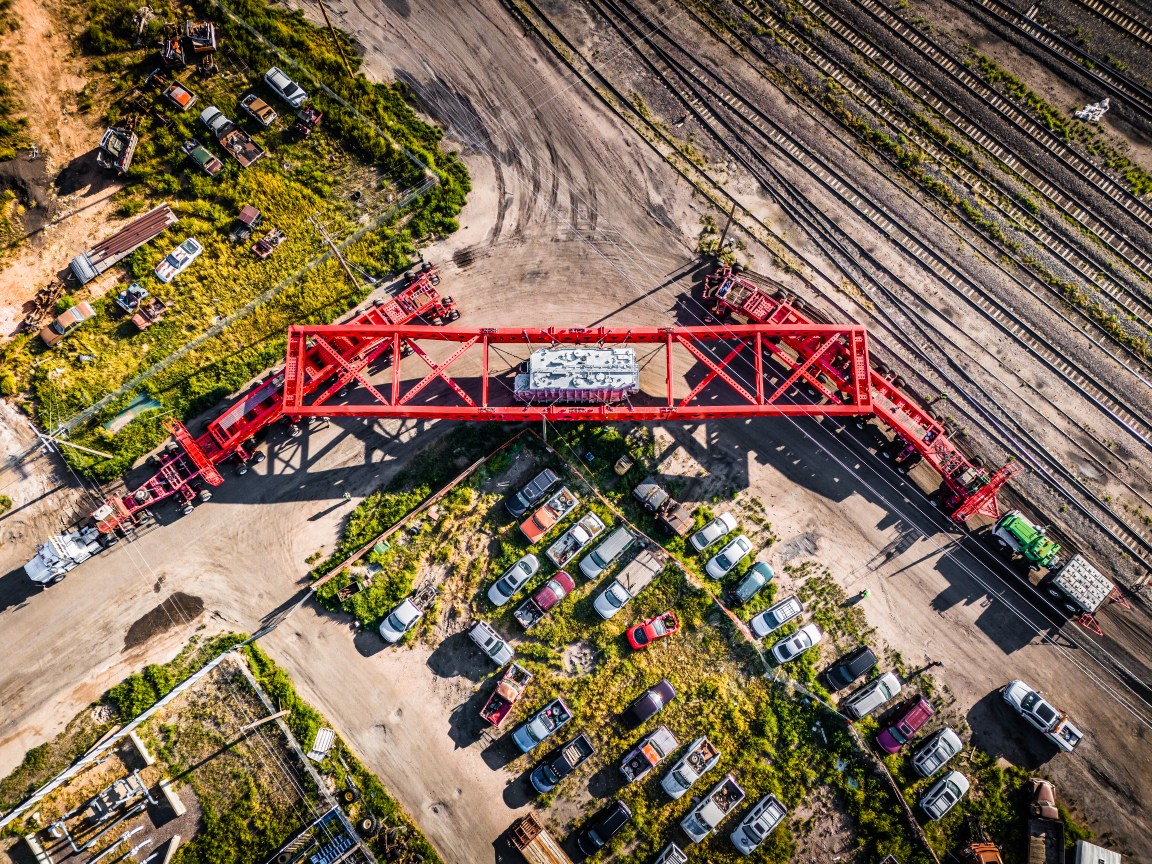 Moving 335-Ton Electrical Transformers on Public Roads Is a Big Job
