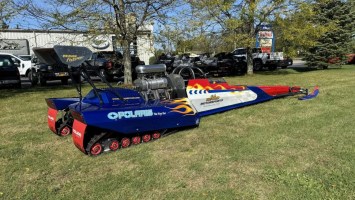 This Dragster Snowmobile With a Supercharged Small-Block V8 Is a ...