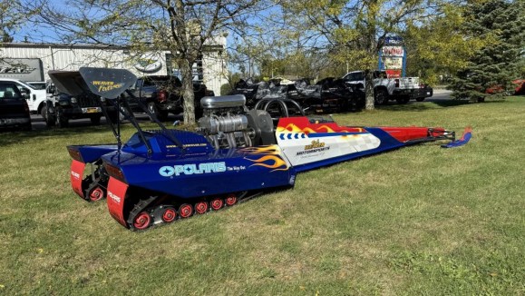 This Dragster Snowmobile With a Supercharged Small-Block V8 Is a ...