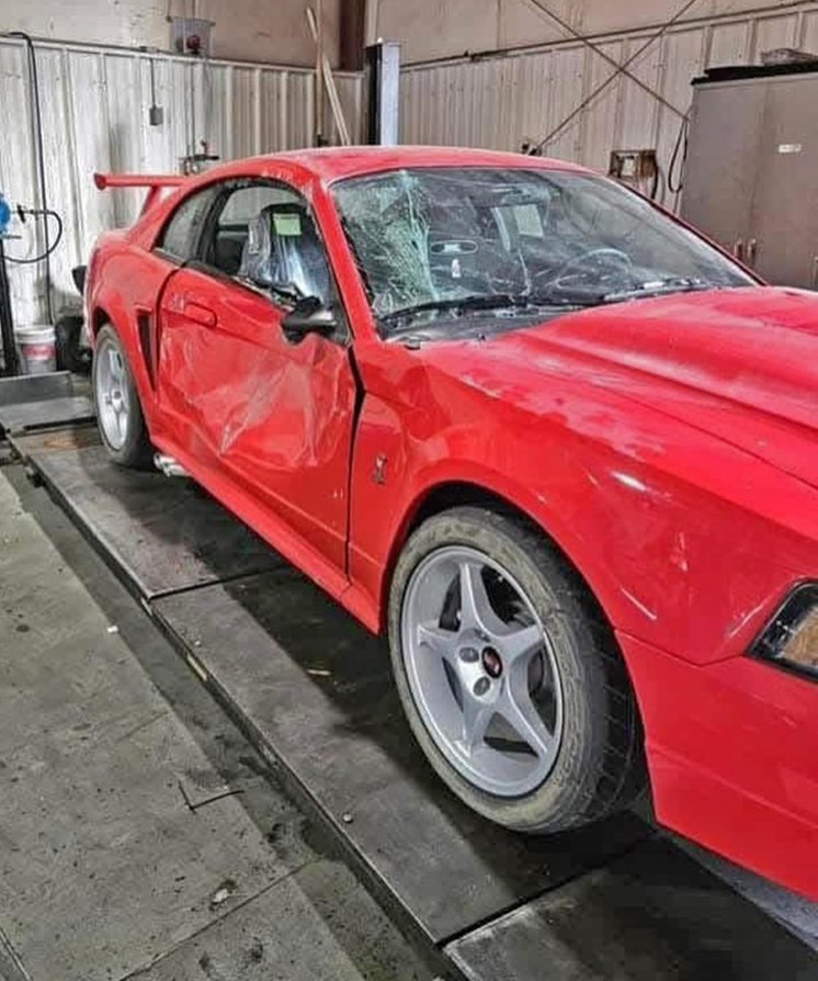 Brand New 2000 Ford Mustang SVT Cobra R Wrecked in Absurd Dealer ...