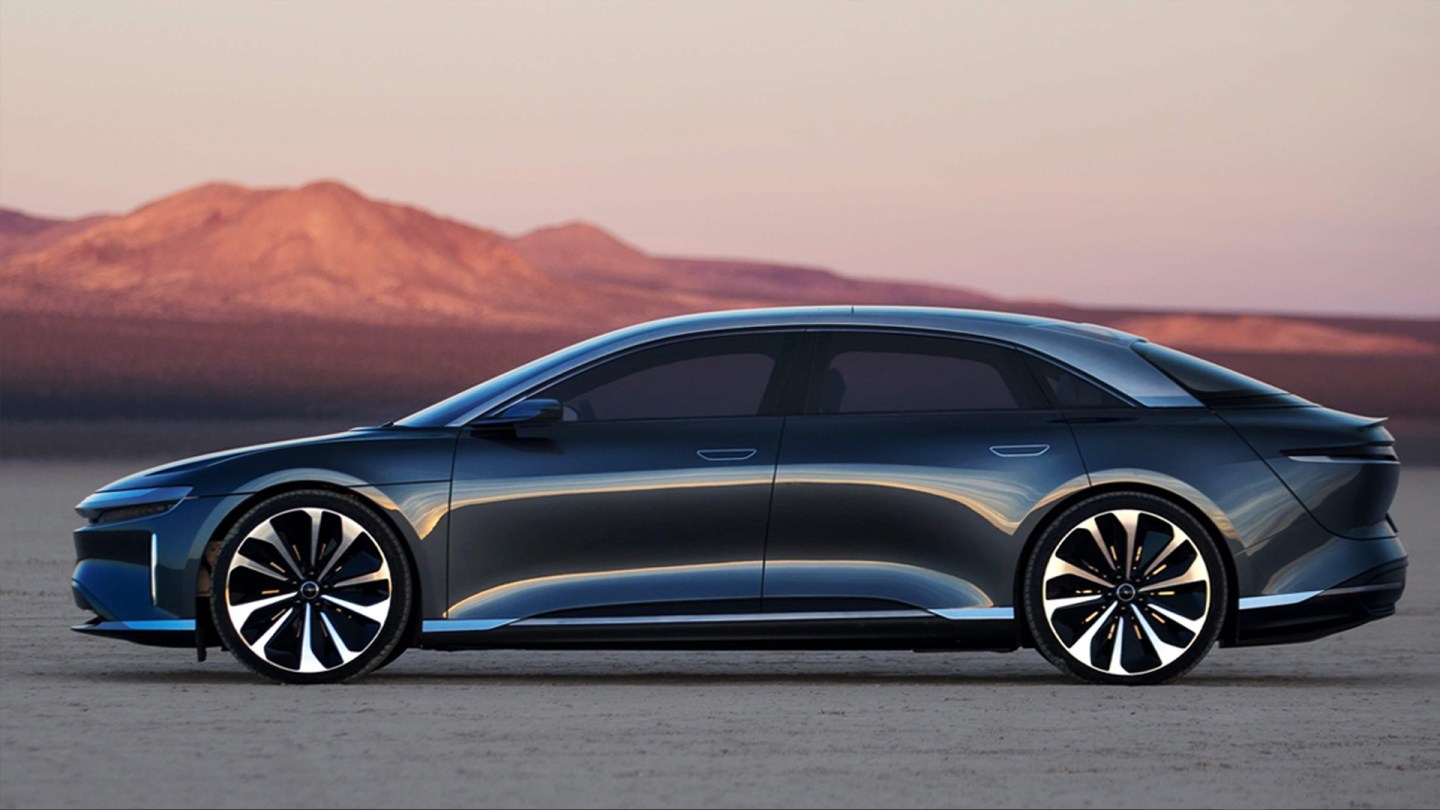 Shaq’s Lucid Air Coupe Is Not the First Car He’s Modded to Fit Inside