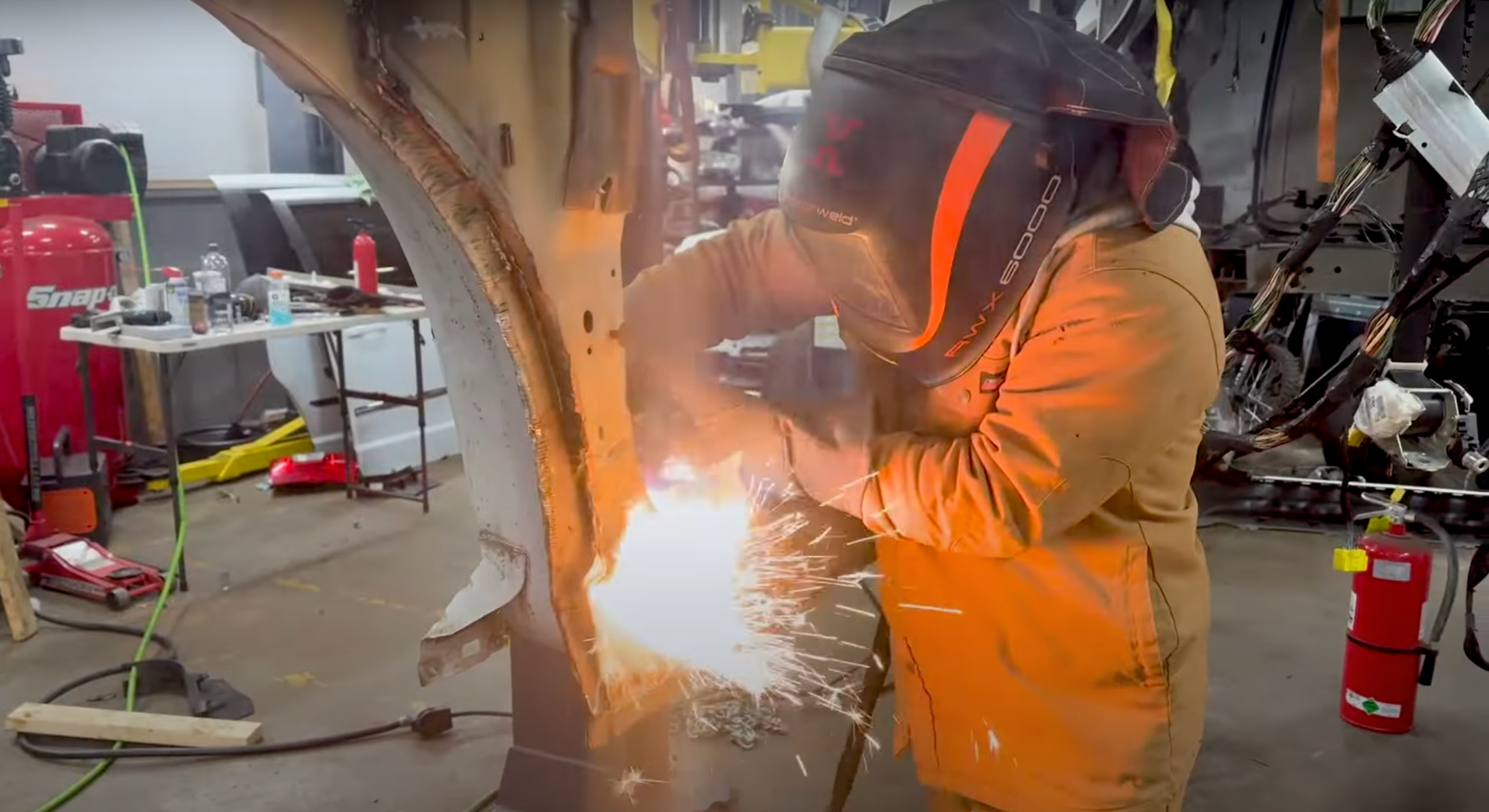 Work Begins for Real on World's First Hellcat V8-Powered Chrysler Minivan