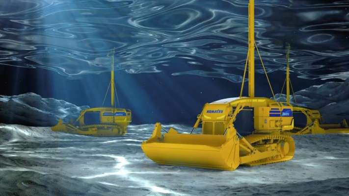 The Coolest EV at CES Is Komatsu's New Electric Underwater Bulldozer