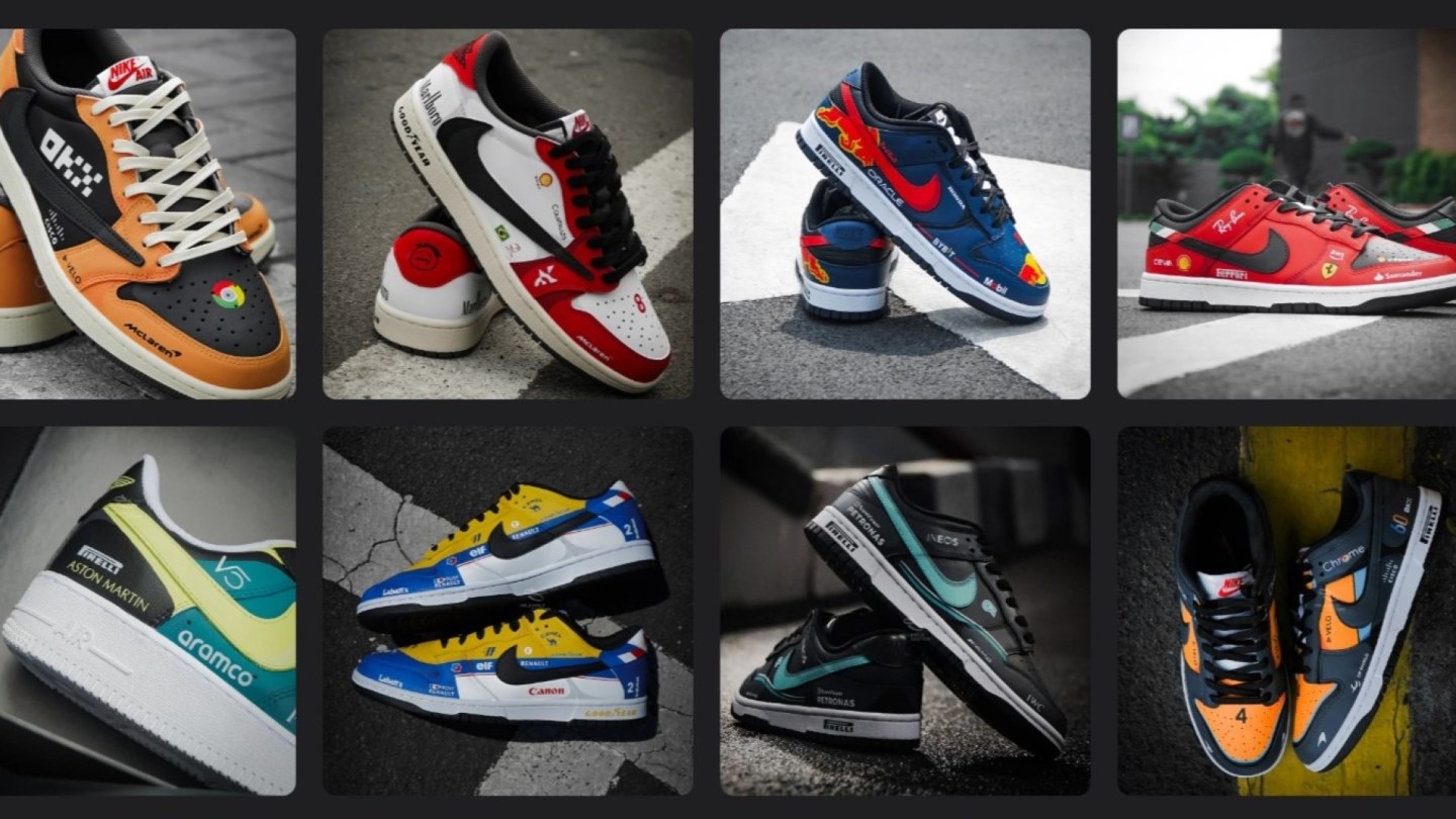 This Custom Shop Turns Sneakers Into Car-Matching Livery Tributes