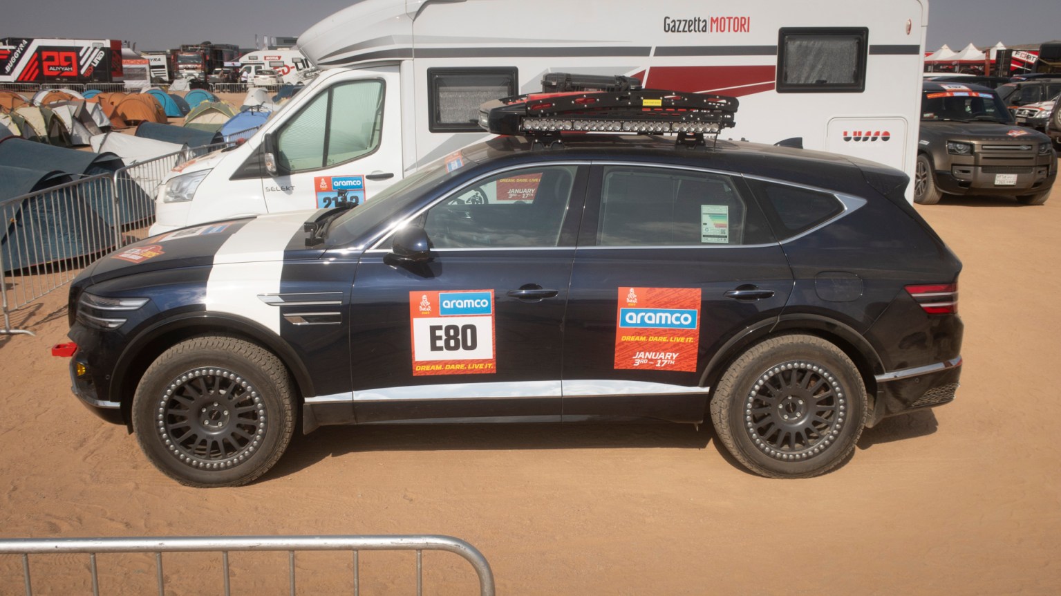 Up Close With Jacky Ickx's 1-of-1 Genesis GV80 Off-Road SUV Built for ...