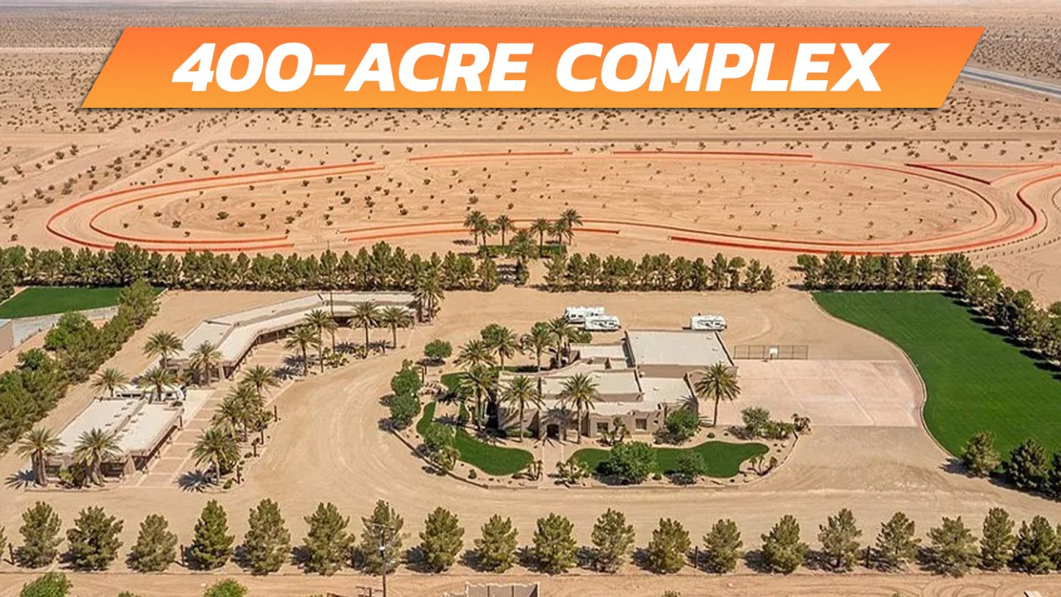 $15M Desert Mansion Is a Turnkey Racing Resort With Air Strip, Dirt ...