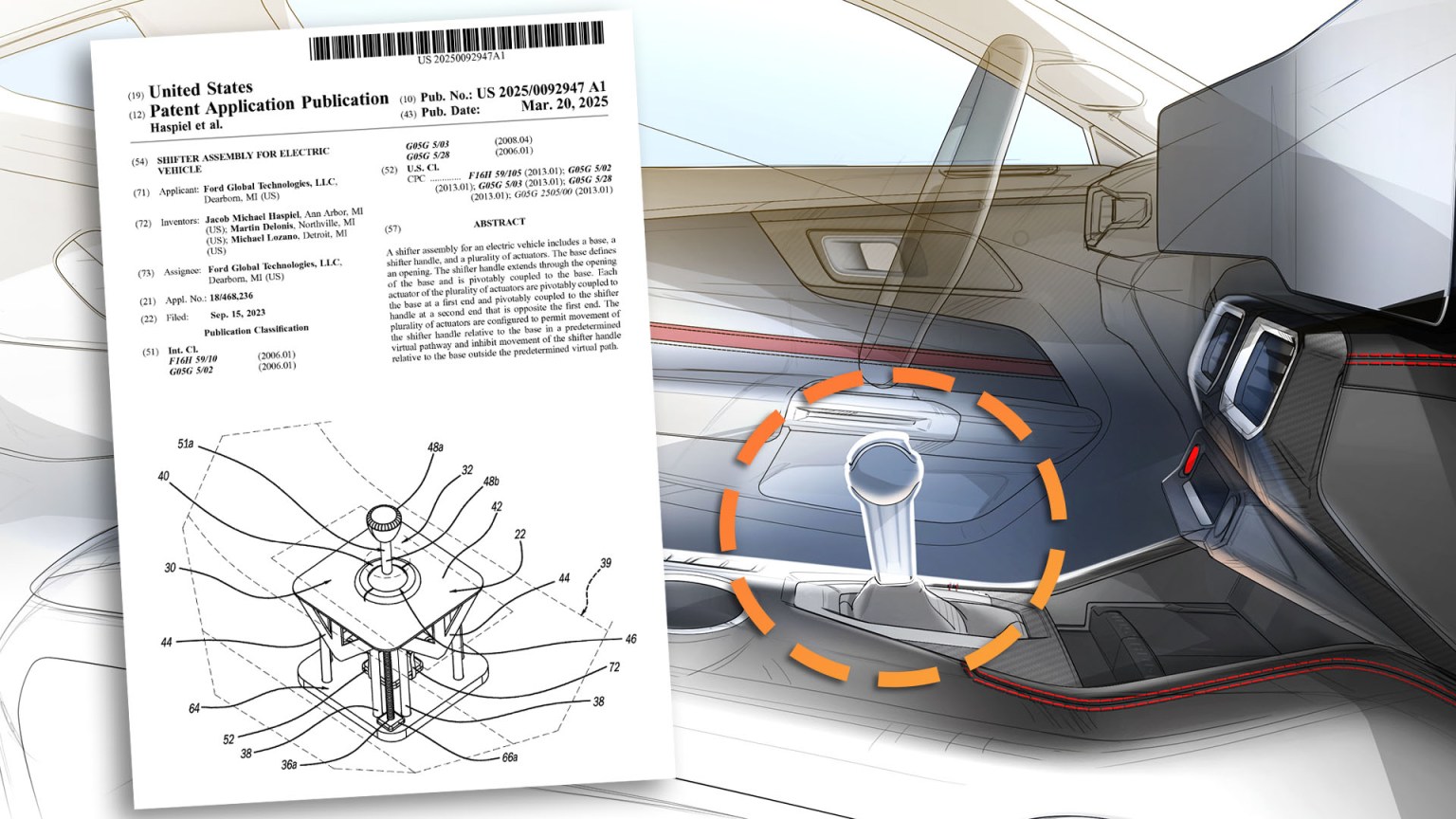 Ford Document Reveals Fake Manual Shifter for EVs With Haptic Feedback