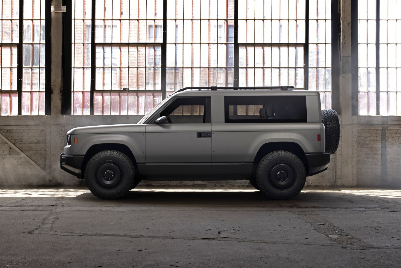 The Slate Truck Can Become a Budget Defender SUV With Optional IKEA-Style Kit