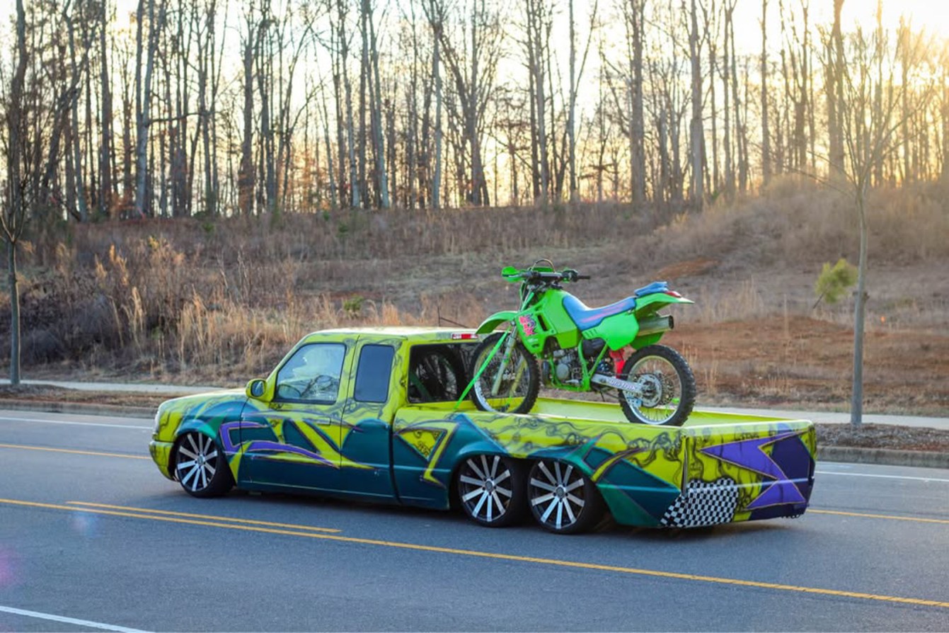 Slammed Six-Wheeled Ford Ranger For Sale Looks Like a Flavortown Parade ...