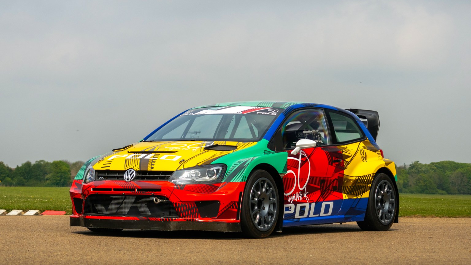 VW Brings Back Harlequin Polo as a Gravel-Slingin' Rally Car
