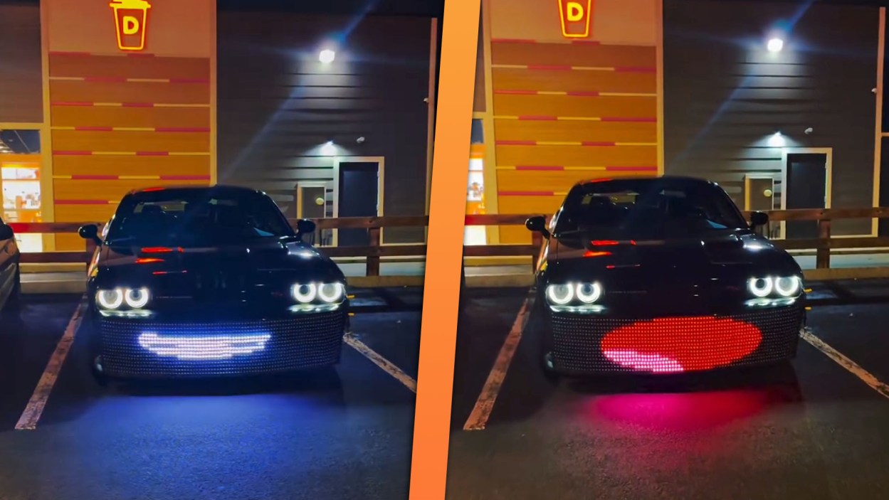 Dodge Challenger With Singing LED Grille Mouth Shows They're Evolving