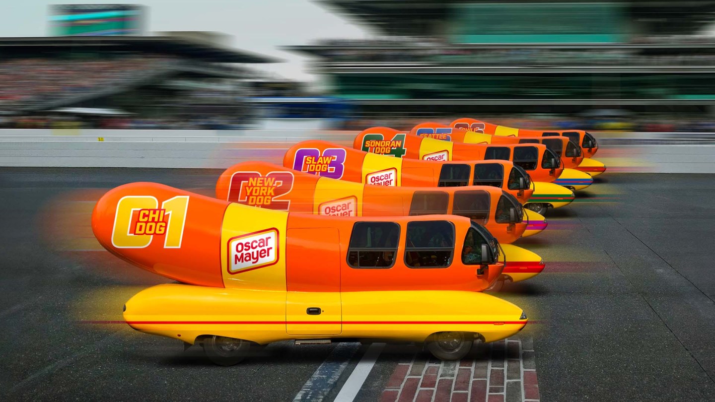 6 Wienermobiles Will Race for Glory at the Indy Motor Speedway This Friday