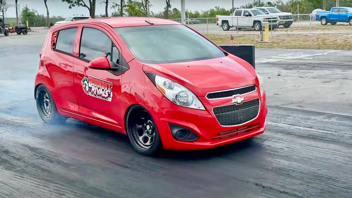 This Big-Block V8-Powered Chevy Spark Ran a 9.99-Second Quarter Mile