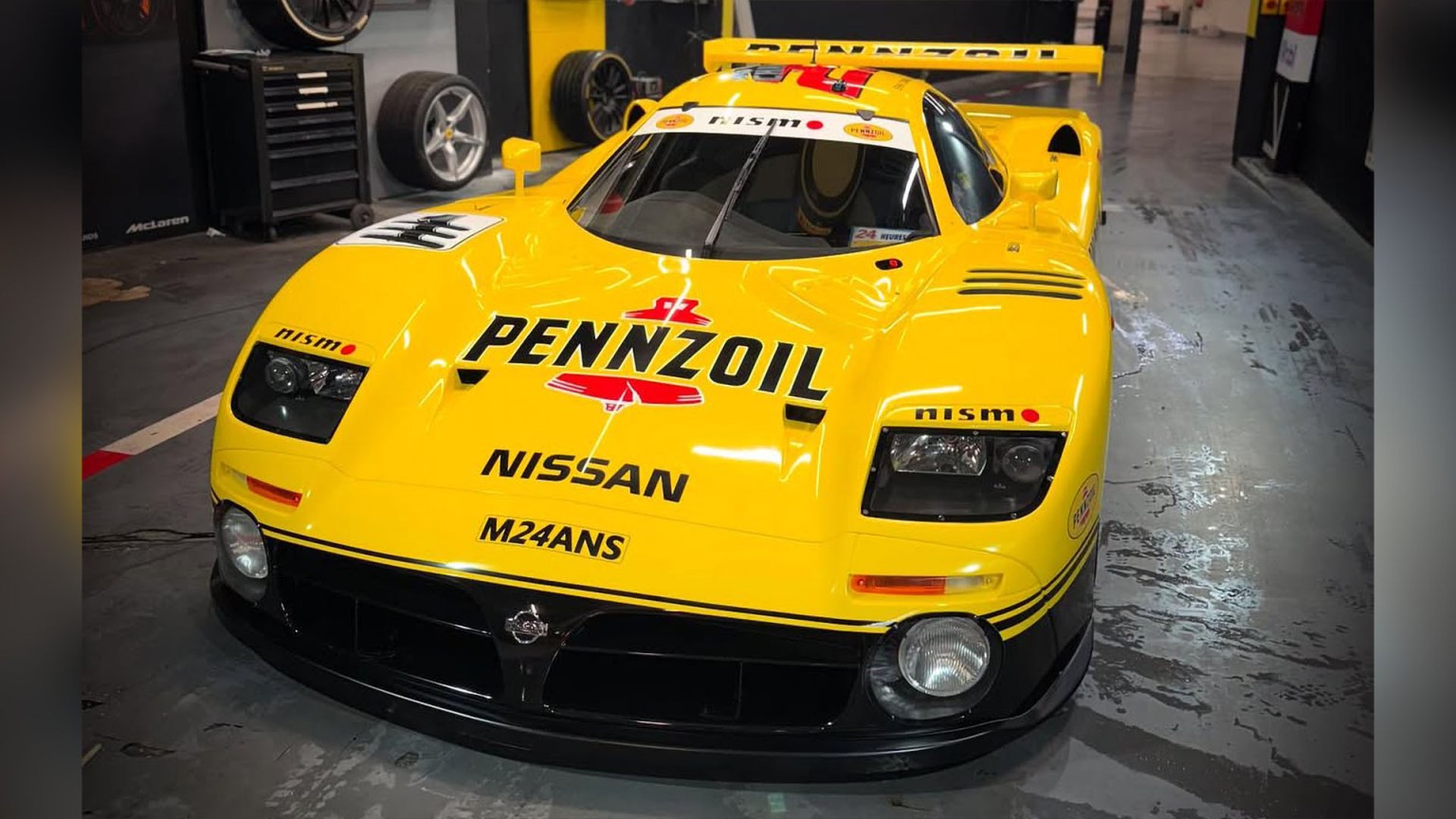 Surviving Nissan R390 Racer Wrapped in Pennzoil Colors Is a Certified ...