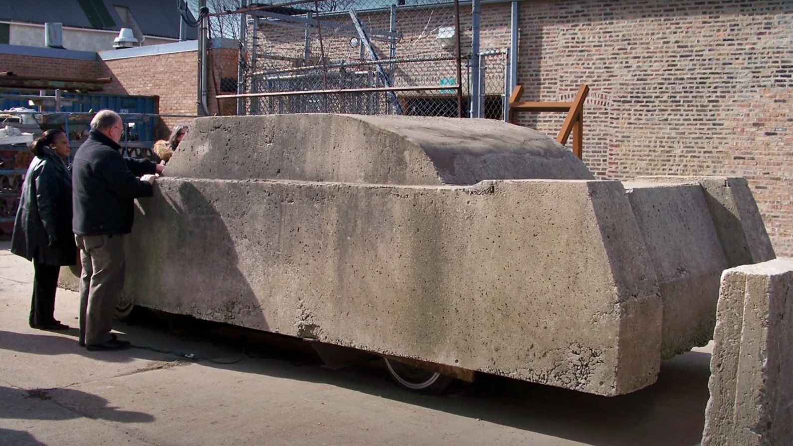 Why There's a 1957 Cadillac Encased in Concrete In a Chicago Parking Garage